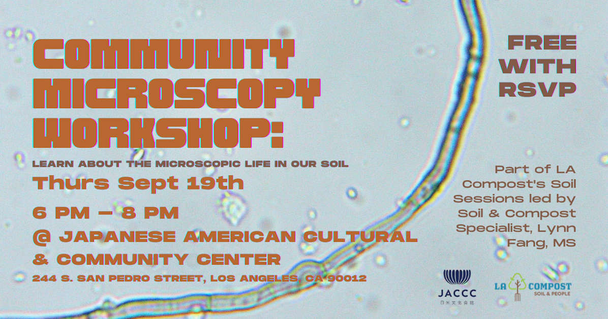 Community Microscopy Session with Sustainable Little Tokyo · LA Compost